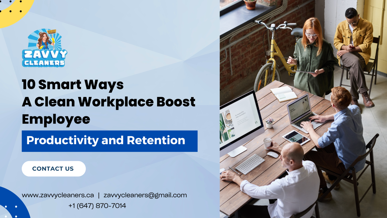 10 Smart Ways a Clean Workplace Boosts Employee Productivity and ...